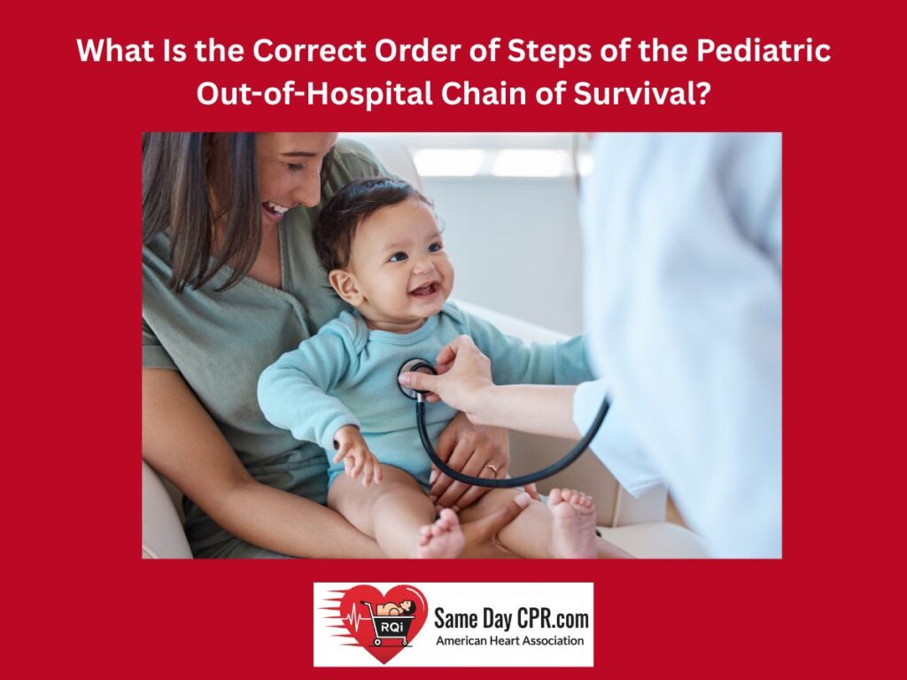Pediatric Chain of Survival: Correct Step Order