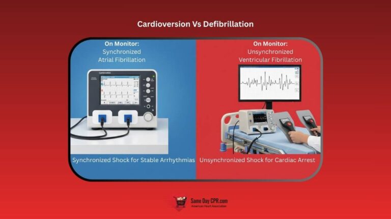 Cardioversion vs Defibrillation: Key Differences