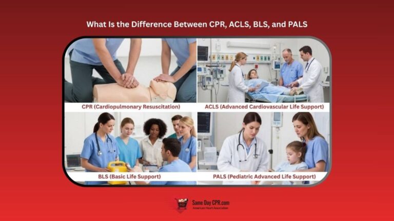 Comparing CPR, ACLS, BLS, and PALS: What You Need to Know