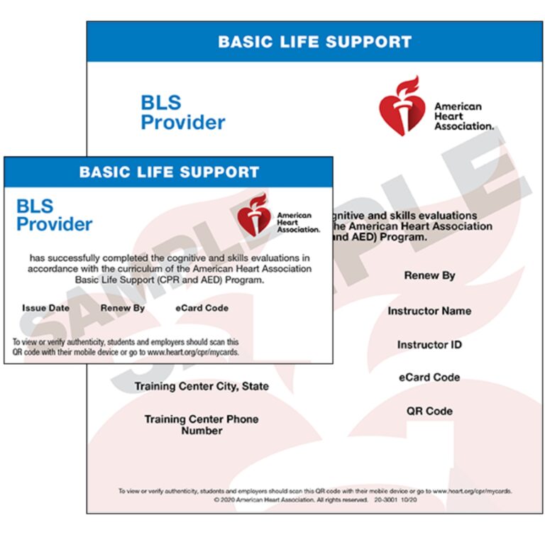 BLS Certification & Classes | Easy, Fast AHA eCard